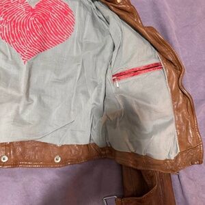 Mauritius | Jackets & Coats | Brown Mauritius Genuine Leather Jacket ...